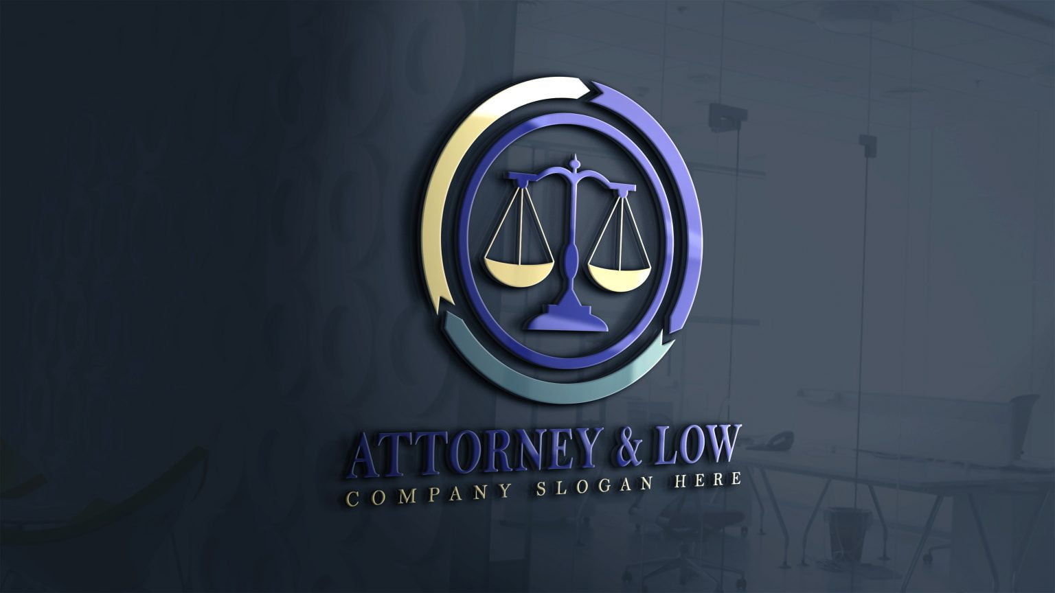 Free Photoshop Attorney & Law Logo Design Template – GraphicsFamily