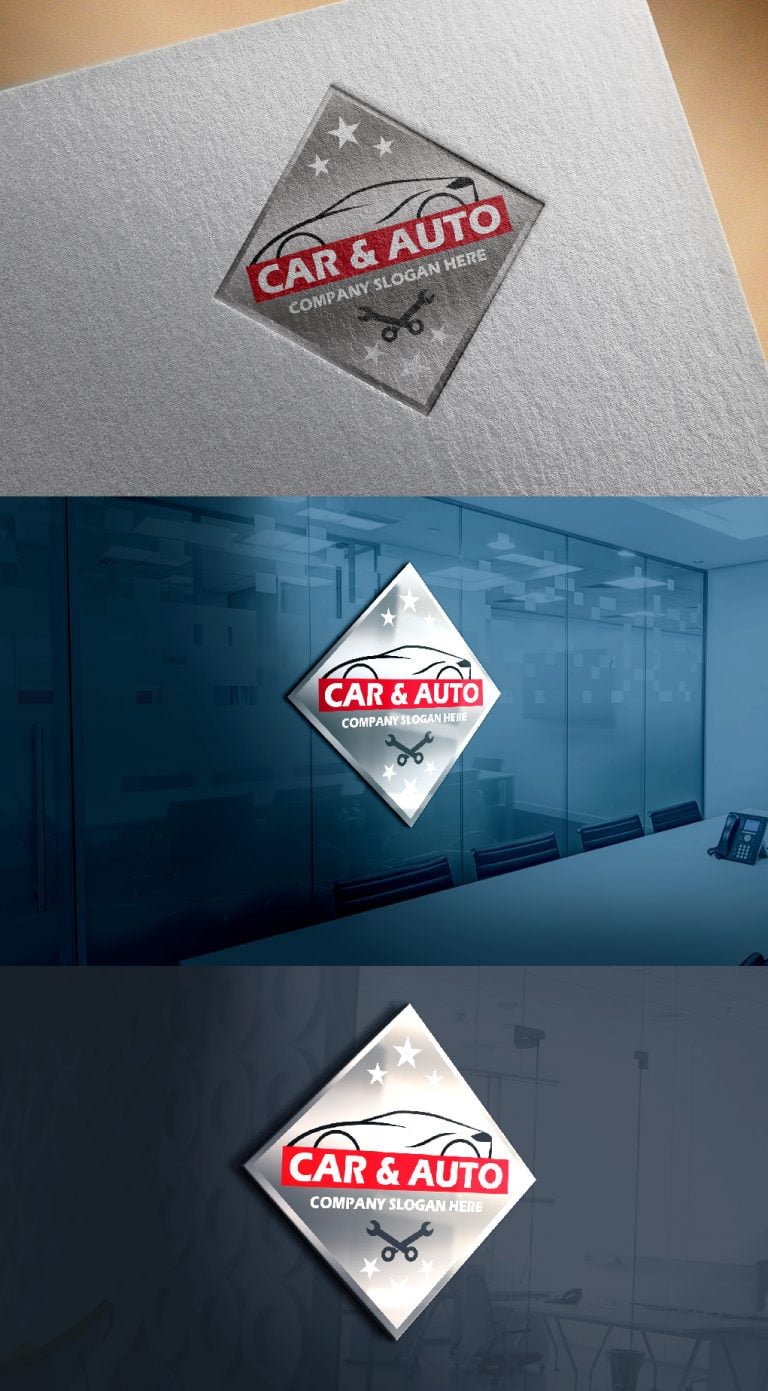 Free Auto Repair Service Logo Template – GraphicsFamily