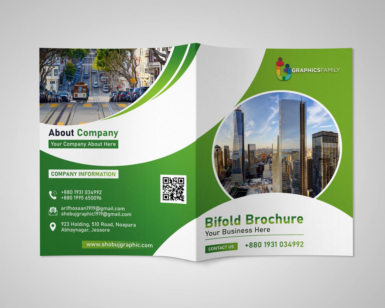 Bifold Brochure Template Indesign