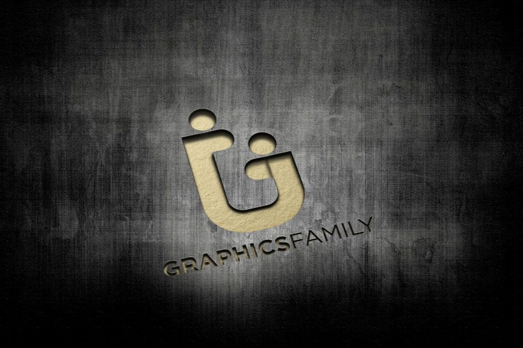 Free Laser Cut Logo Mockup – GraphicsFamily