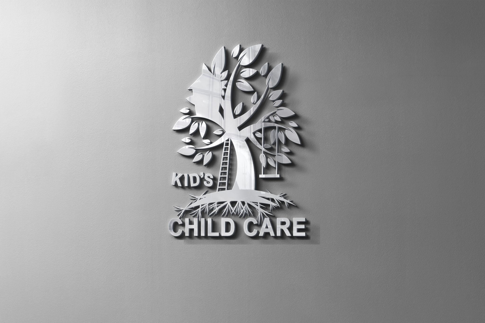 Free Kids Child Care Logo Design – GraphicsFamily
