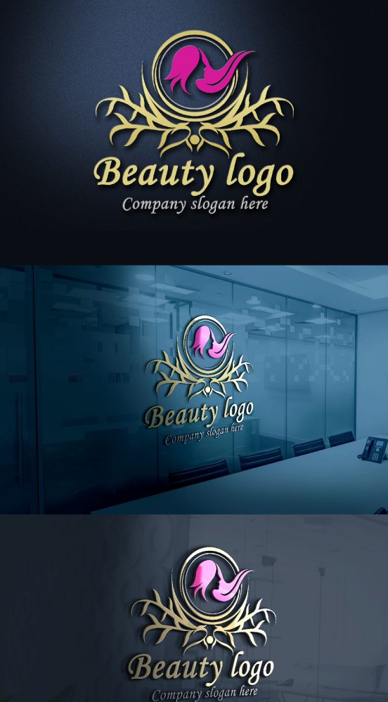 Free Photoshop Luxury Beauty Logo Template – GraphicsFamily