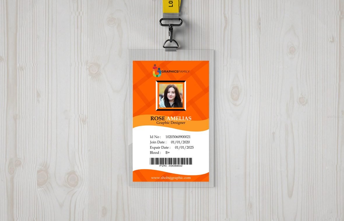 Free Photoshop Online Marketing Id Card Design Template – GraphicsFamily