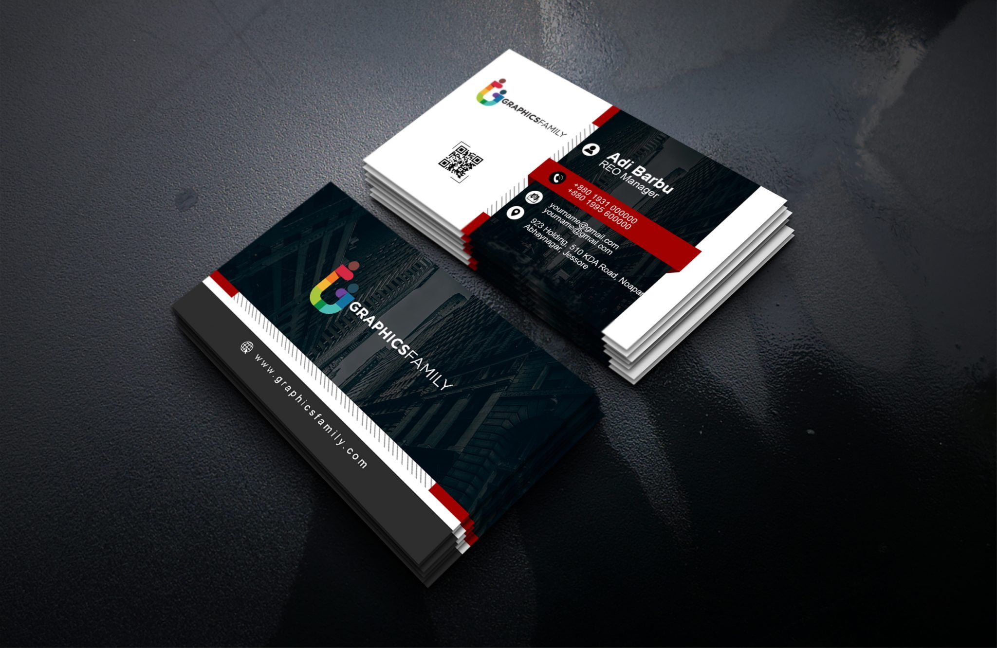 REO Manager Business Card Free Template – GraphicsFamily