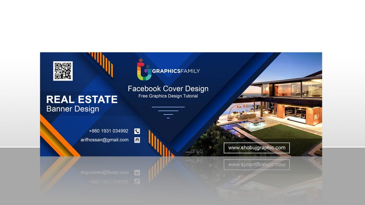 Free Photoshop Real Estate Banner For Facebook Cover Design 