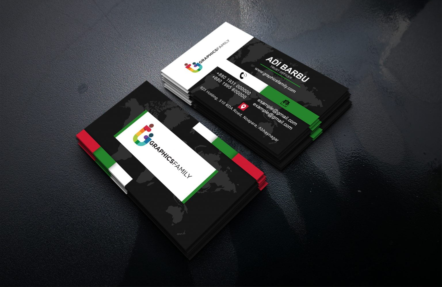 Trust Officer Business Card Free Template – GraphicsFamily