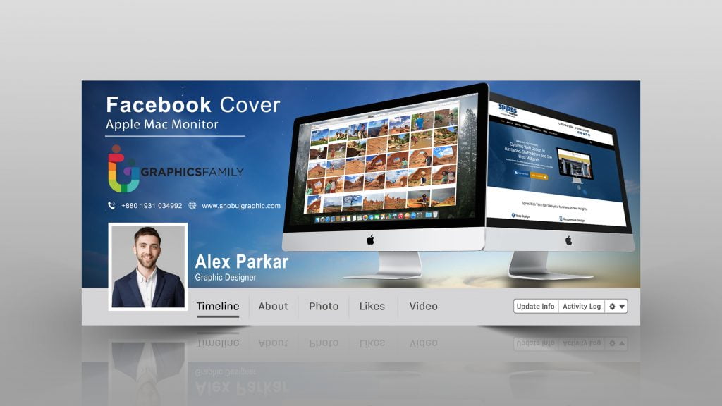 Free Photoshop Web Marketing Facebook Cover – GraphicsFamily
