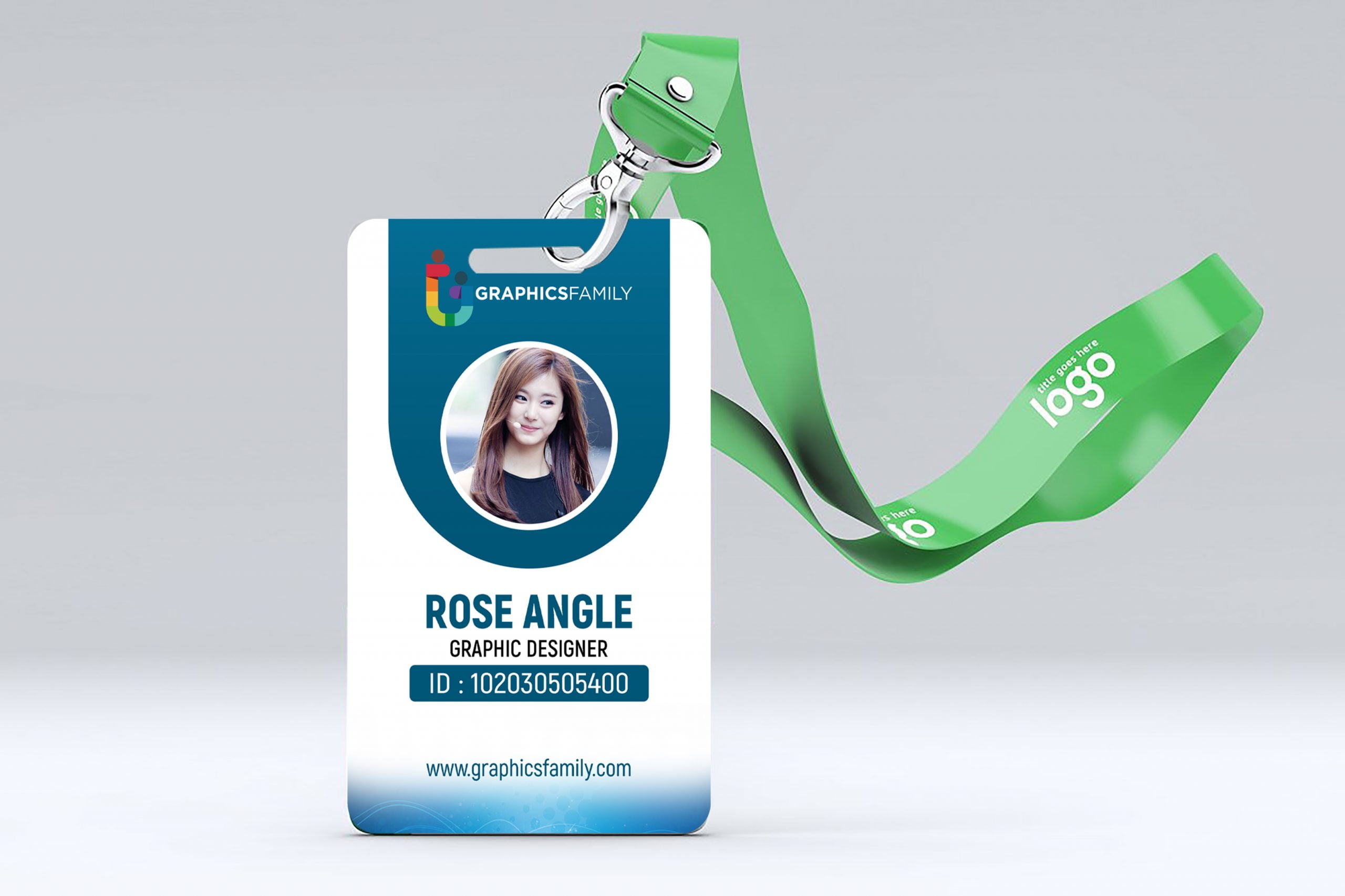  Company Id Card Design Free Psd Template GraphicsFamily