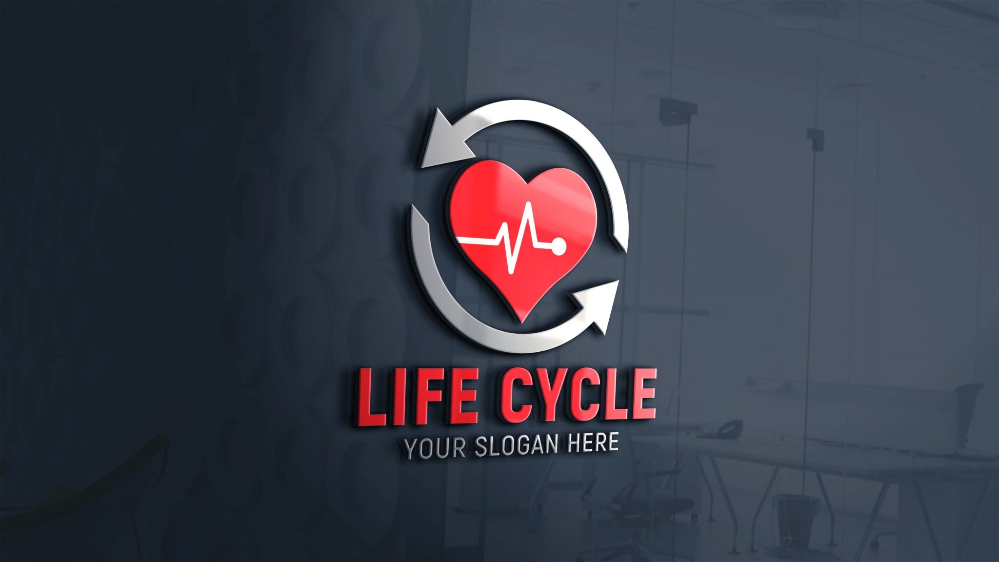 Life Cycle Logo Design Free Template – GraphicsFamily