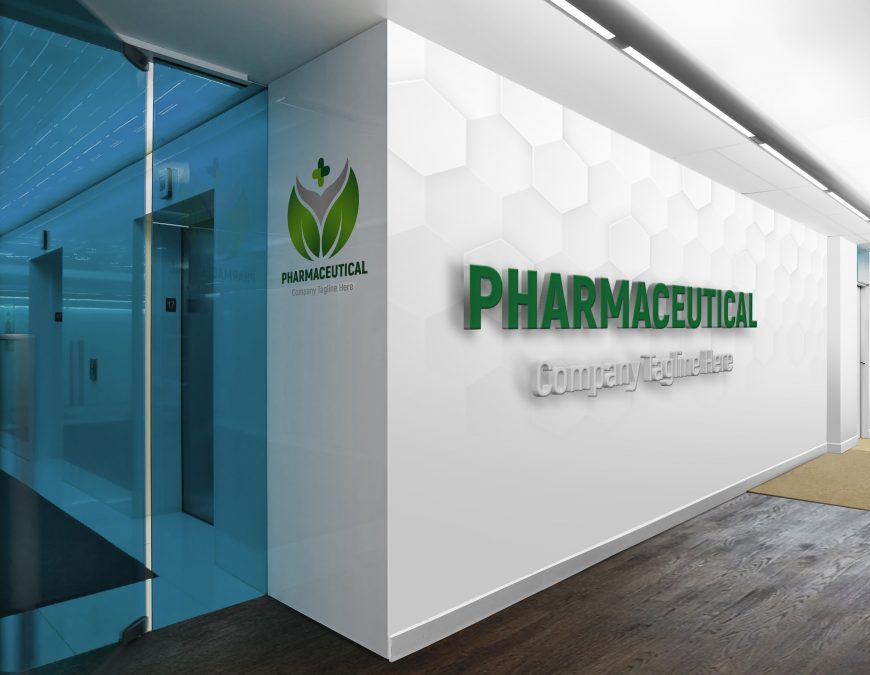 Pharmaceutical Logo Design Free psd Template – GraphicsFamily