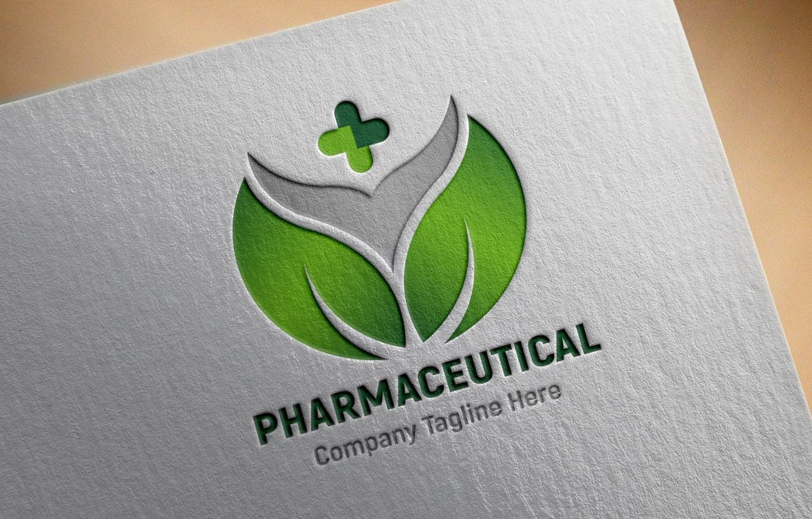 Pharmaceutical Logo Design Free psd Template – GraphicsFamily