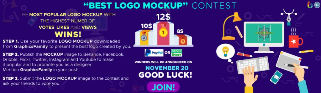 Best Logo Mockup Contest – GraphicsFamily