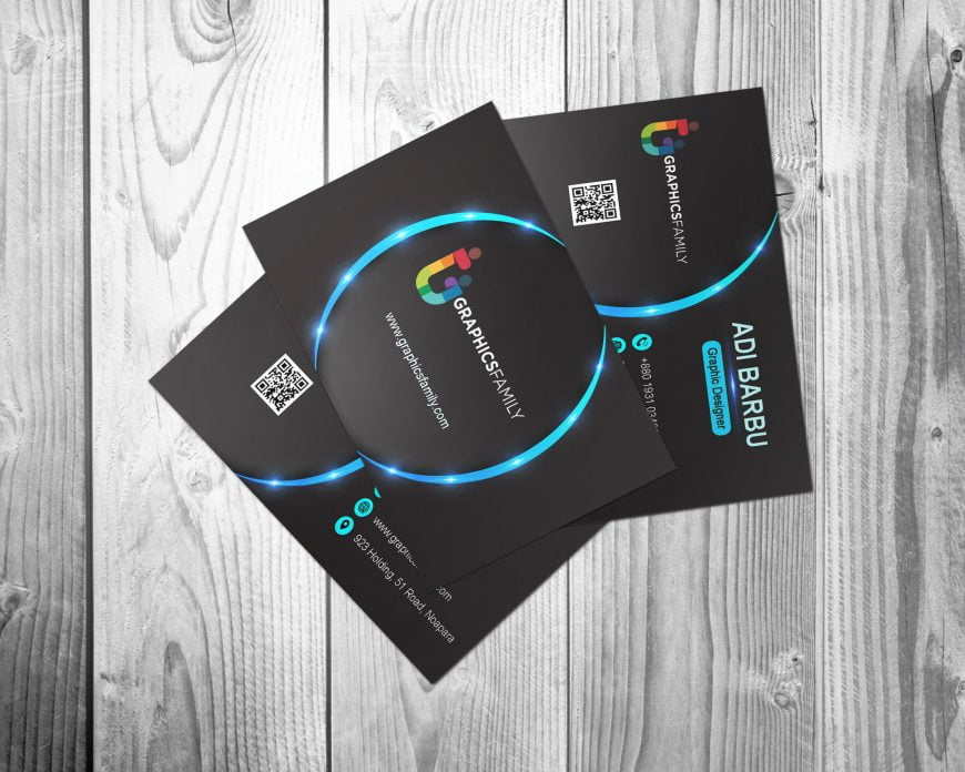 Abstract Business Card Design For Assistant Manager – GraphicsFamily