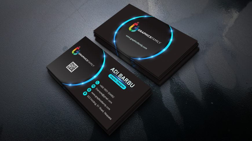 Abstract Business Card Design For Assistant Manager – GraphicsFamily