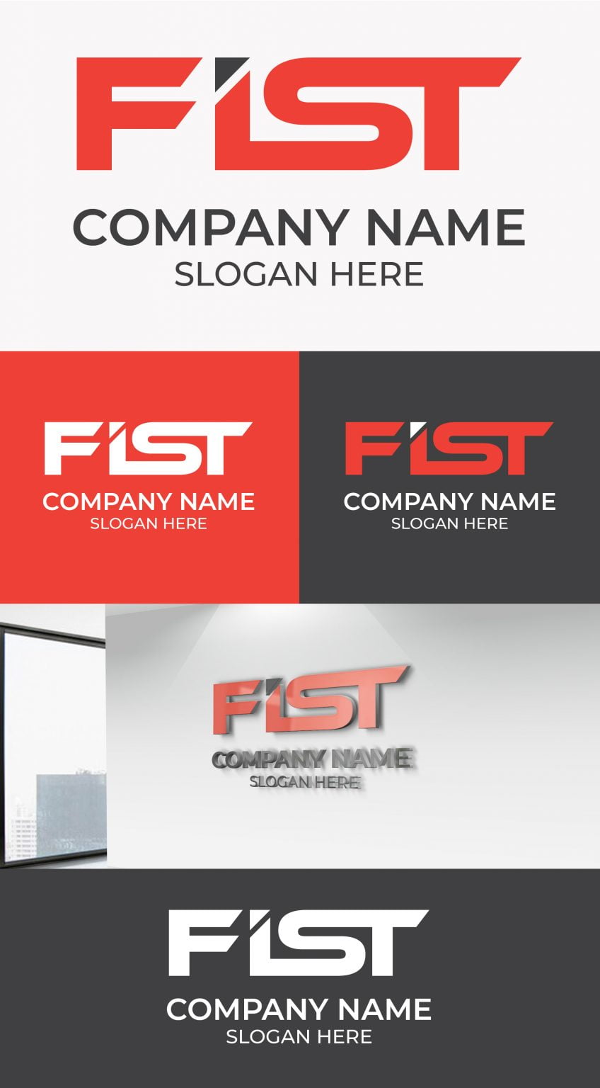 Initial FIST Logo Design Free Ai Download – GraphicsFamily