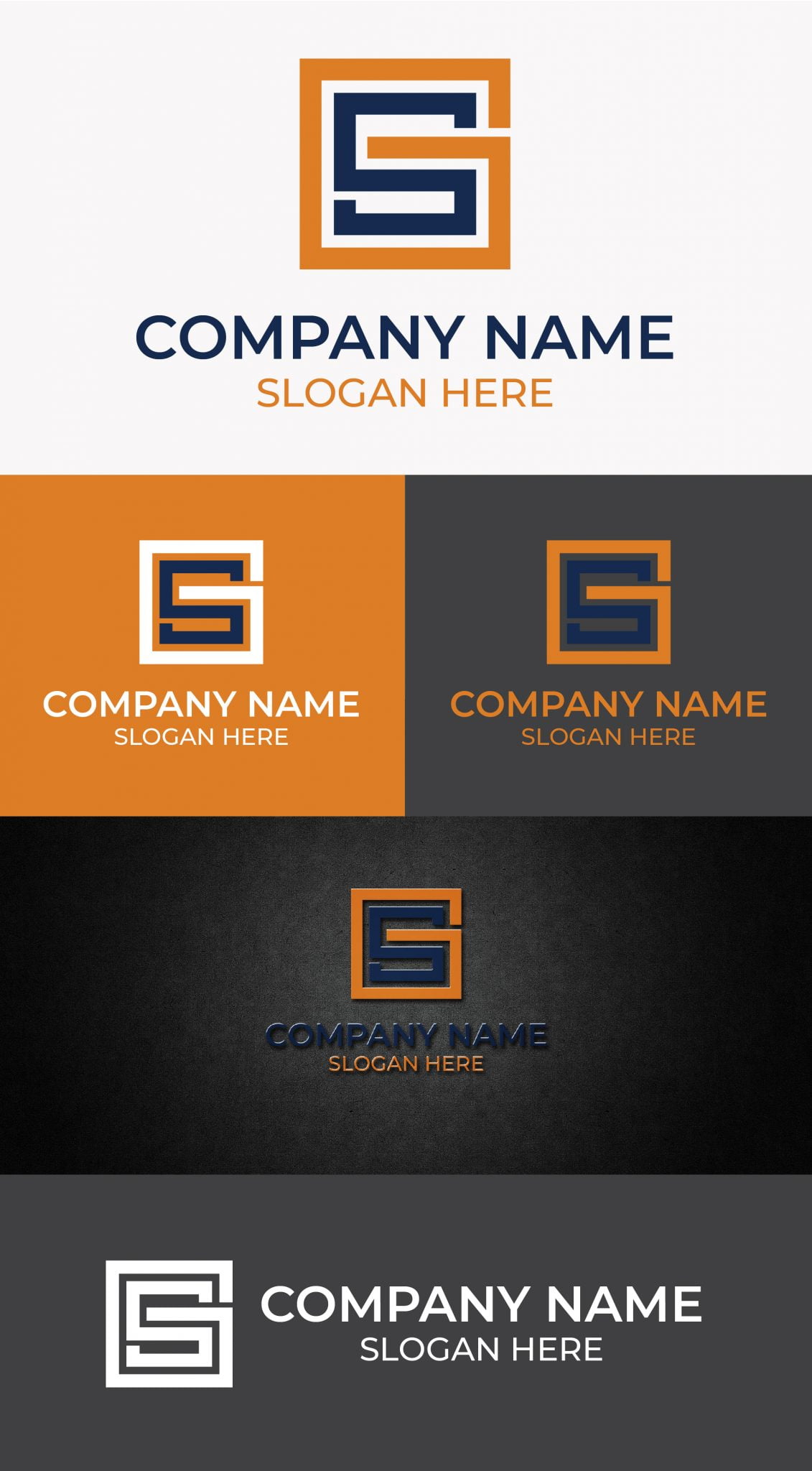 Initial GS Letter Monogram Logo Design Free Template – GraphicsFamily