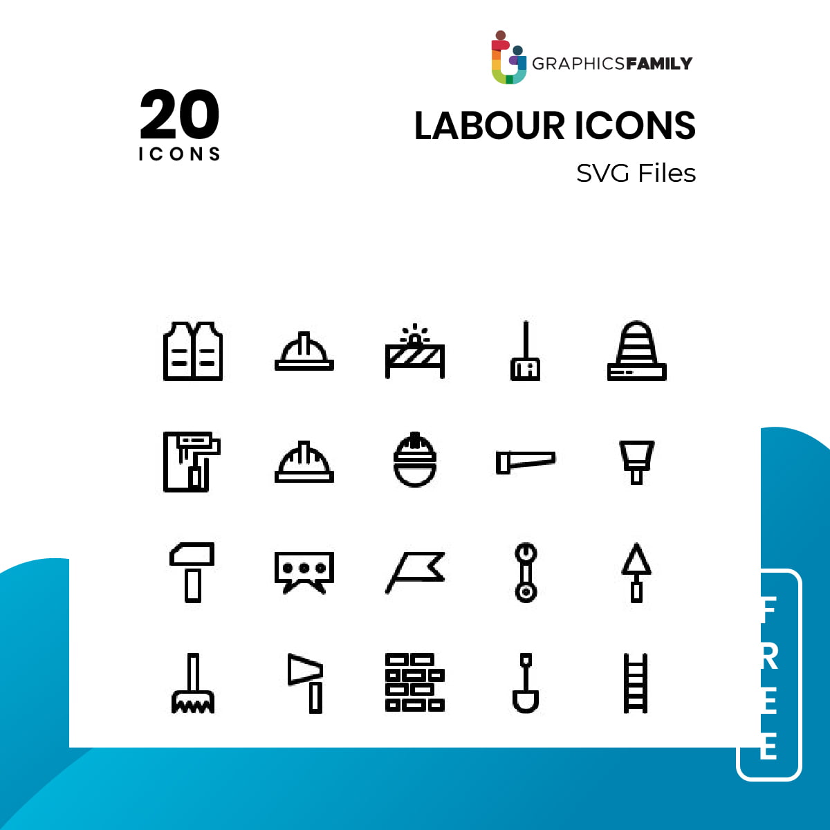Free Labour Icons – GraphicsFamily