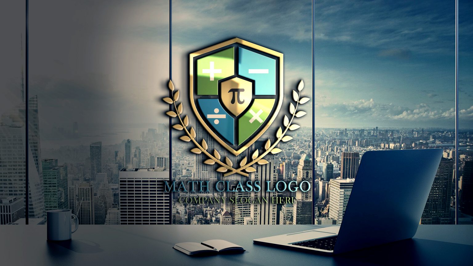 Math Tutorial Logo Design Free PSD Template – GraphicsFamily