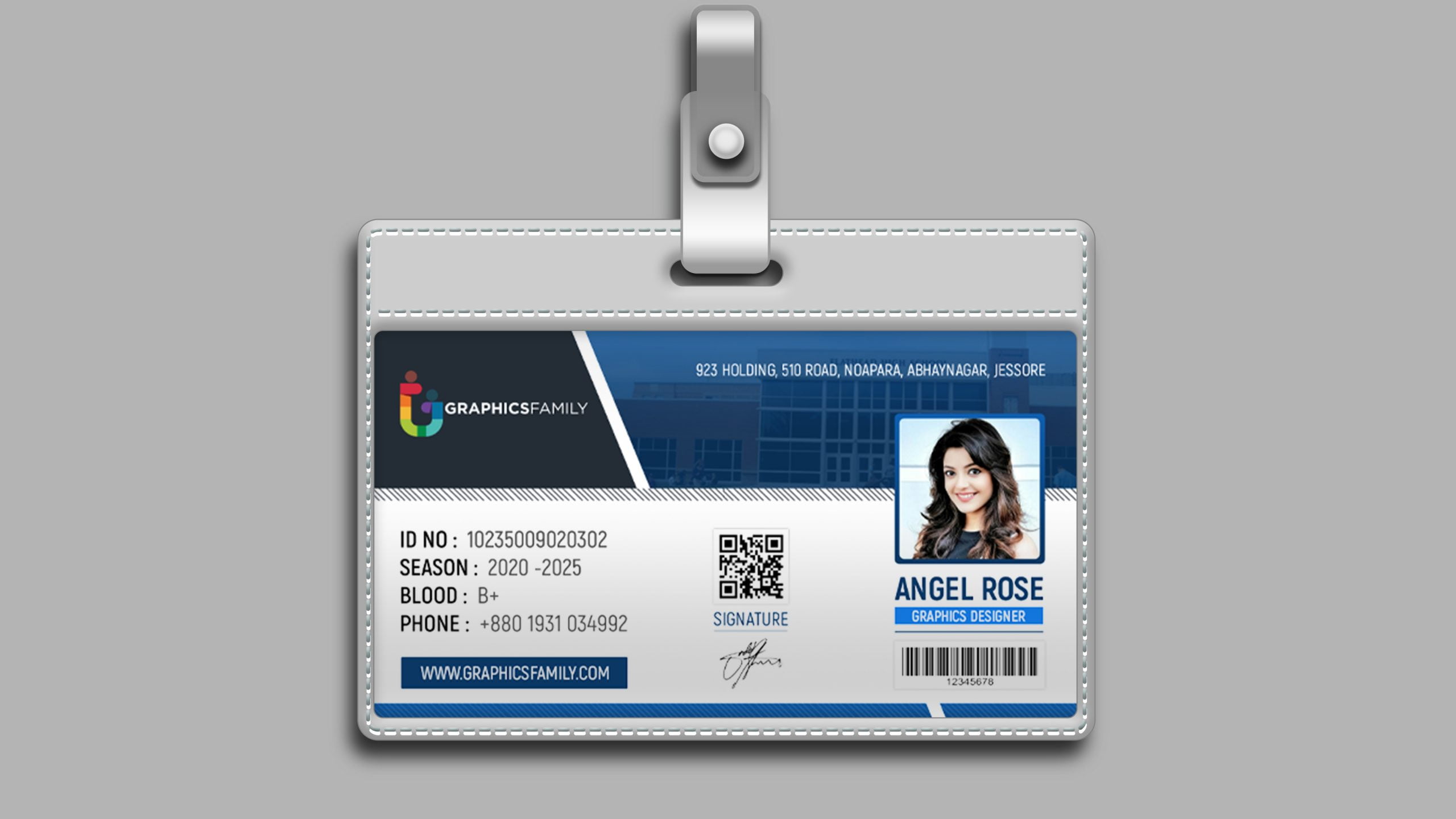 High School Id Card Template