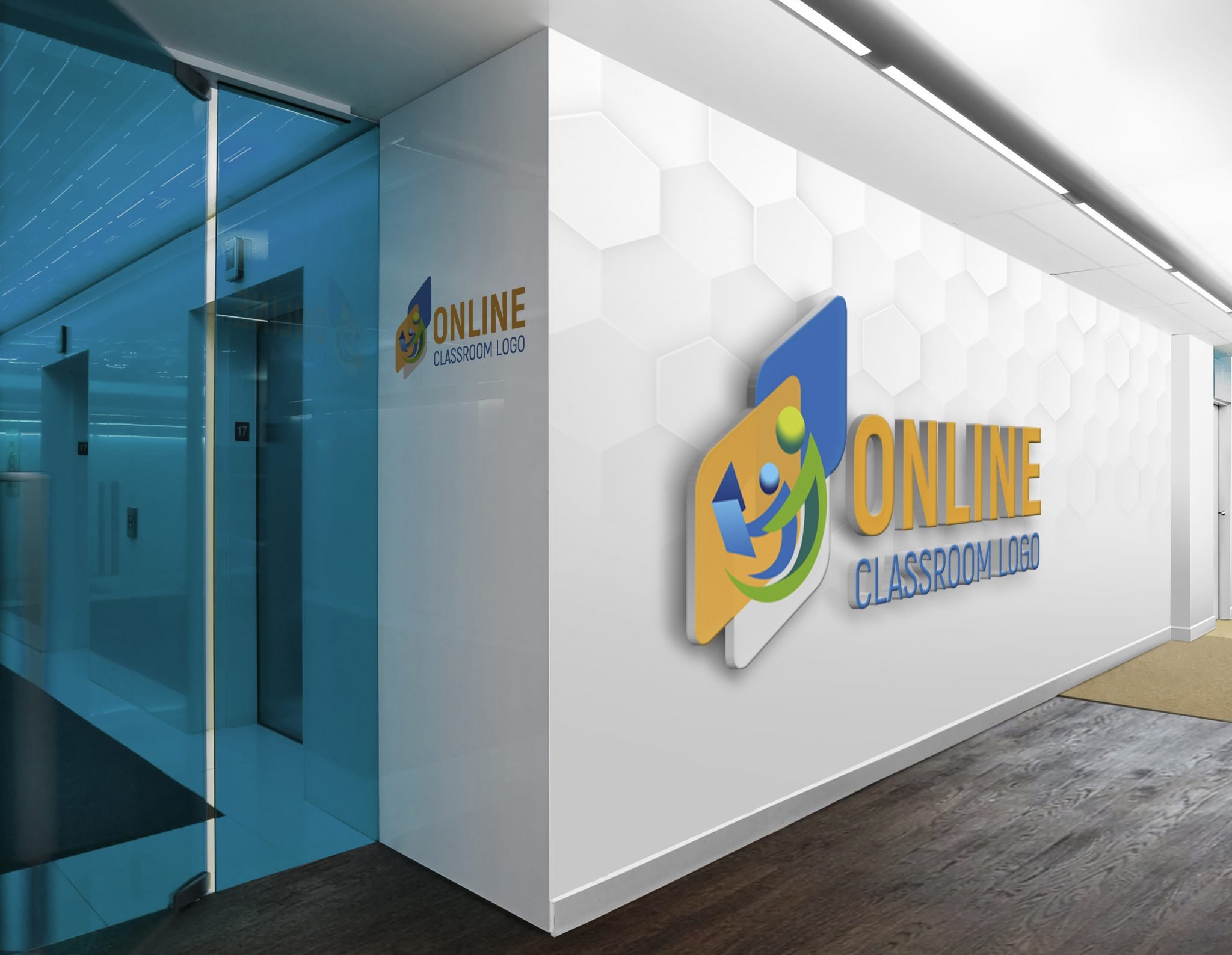 Free Online Class Logo Design Free PSD Template – GraphicsFamily