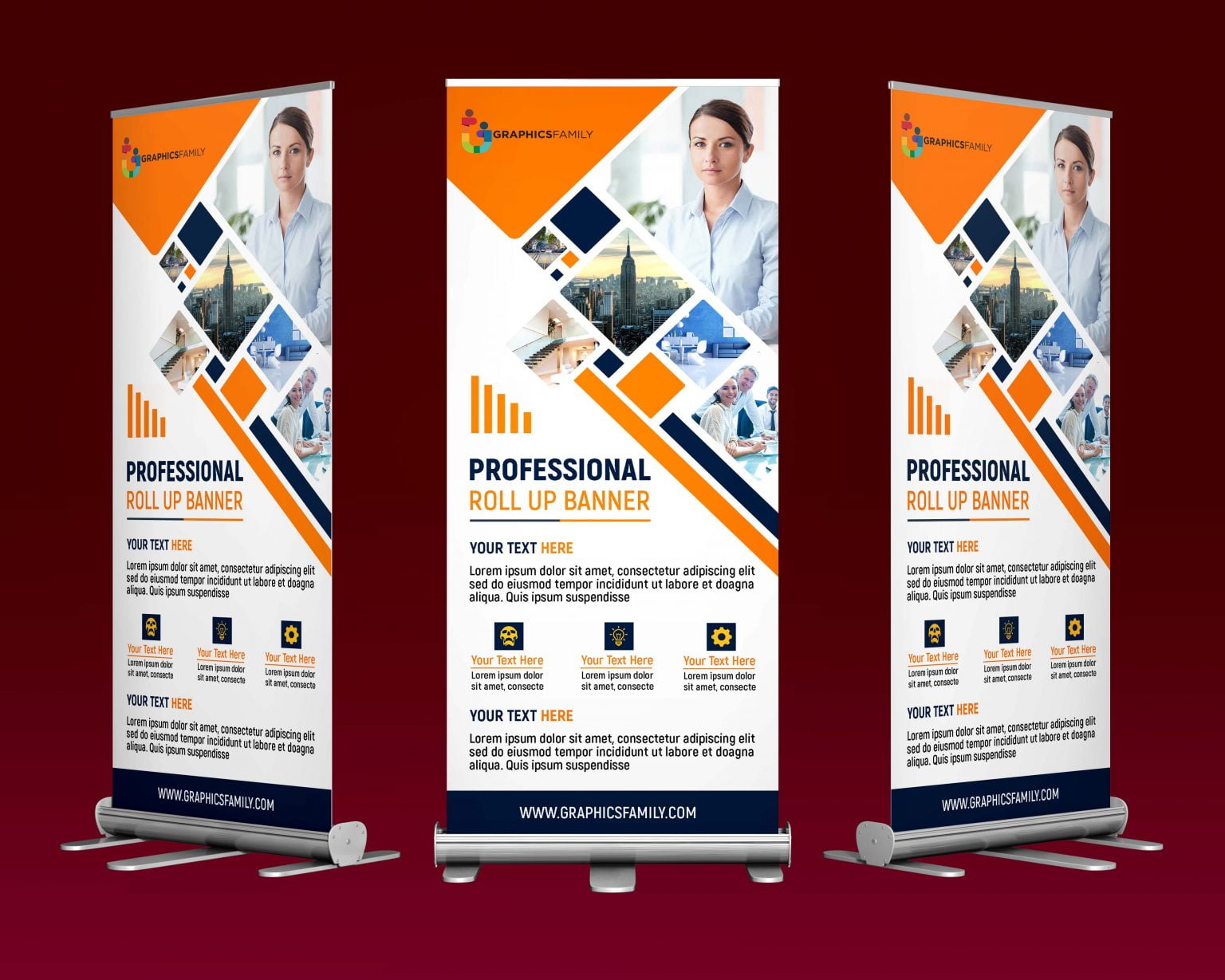 Professional Business Promotion Roll up Banner Design Free Template ...