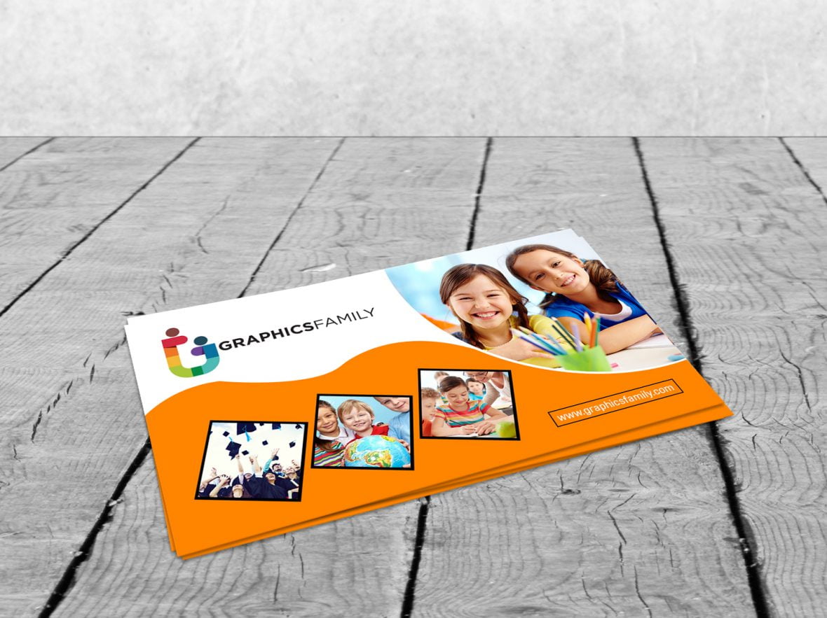 School Business Card Design Free PSD Template – GraphicsFamily