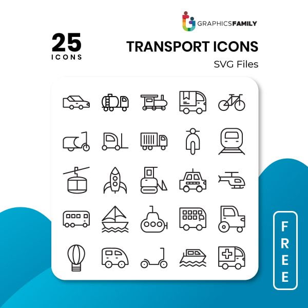 Free Transport Icons – GraphicsFamily