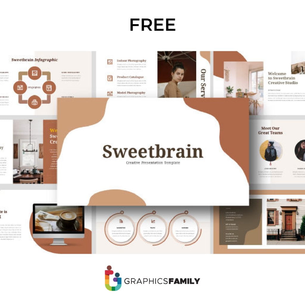 Sweetbrain Creative PowerPoint Presentation Template – GraphicsFamily