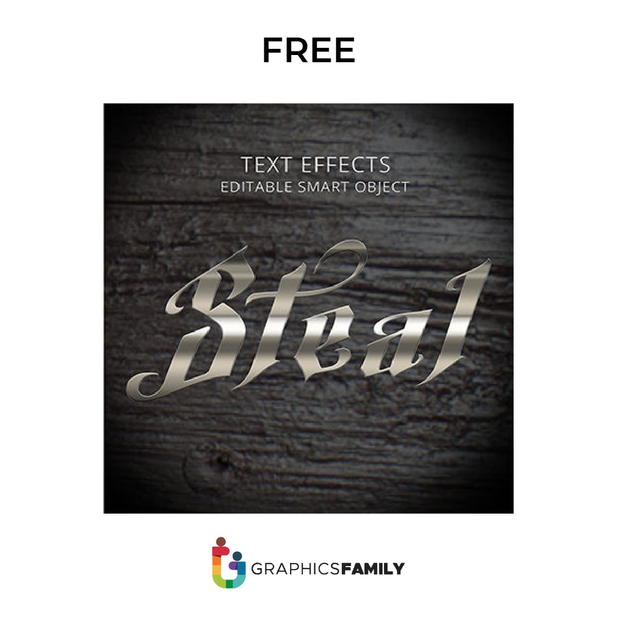 Free Steals Text Effects Graphic – GraphicsFamily
