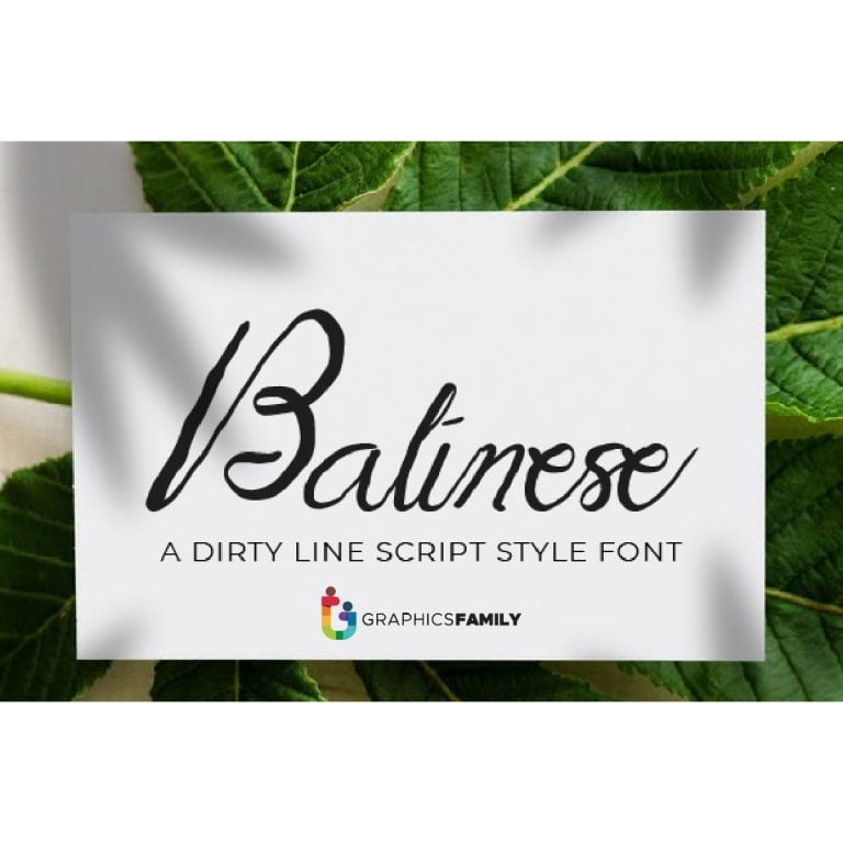 Free Balinese Script Font – GraphicsFamily