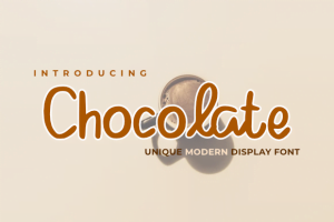 🎂 Chocolate – Modern Display Font Free – GraphicsFamily
