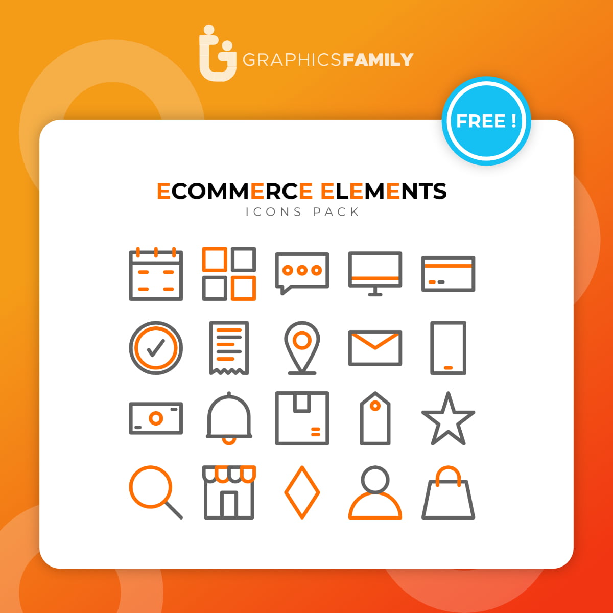 Free Ecommerce Elements – GraphicsFamily