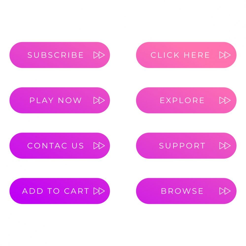 Free Pack of modern style buttons for mobile app, website design ...