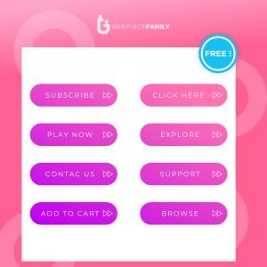 Free Pack of modern style buttons for mobile app, website design ...