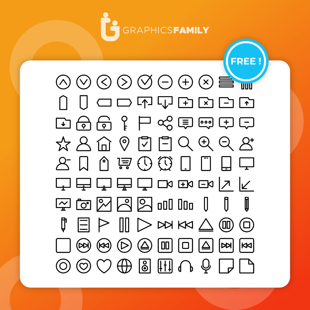 Free Web Icons Collection – GraphicsFamily