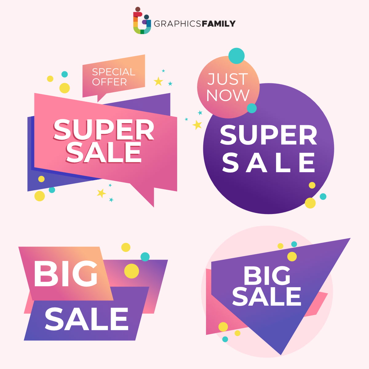 Free Sale Label Collection – GraphicsFamily