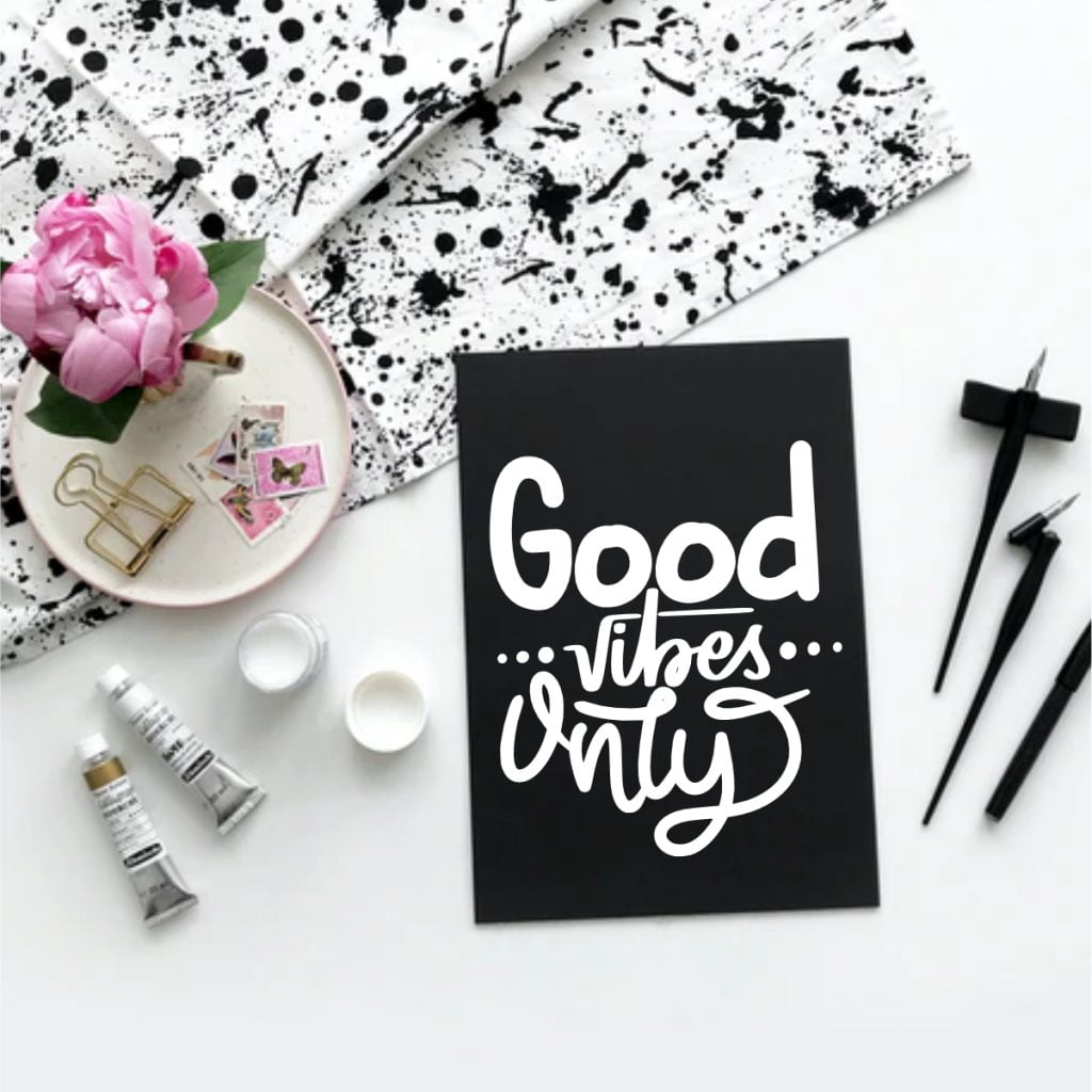 Free Set of hand lettering inspirational quotes – GraphicsFamily
