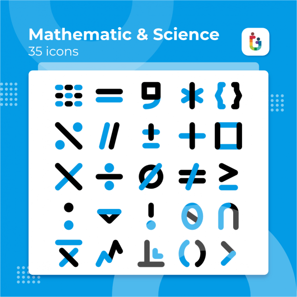 Free Download Math and Science Icon Pack – GraphicsFamily