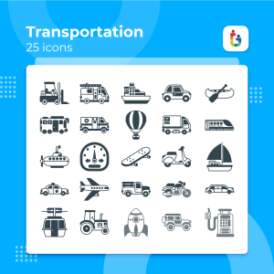 Best 25 Unique Transport Concept Icons – GraphicsFamily