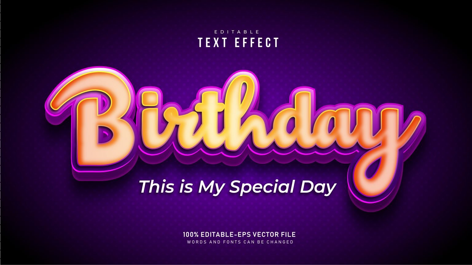 Party Theme Text Effects – GraphicsFamily