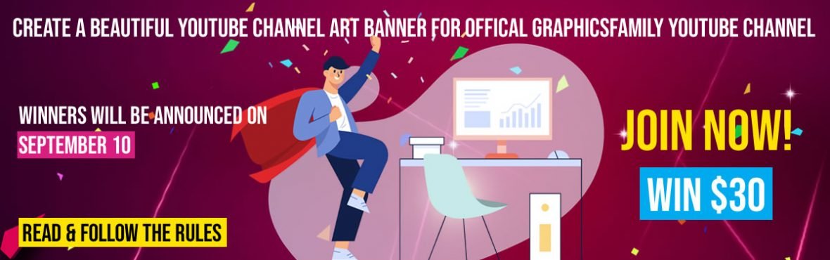 GraphicsFamily YouTube Channel Art Banner Contest – GraphicsFamily