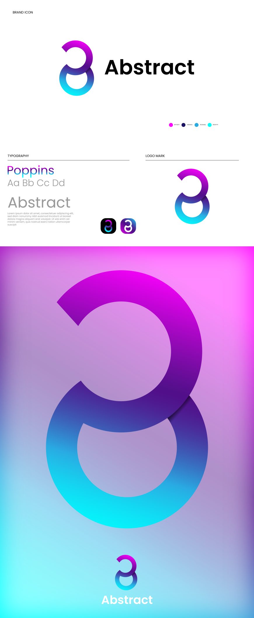 Abstract Gradient Logo Template – GraphicsFamily