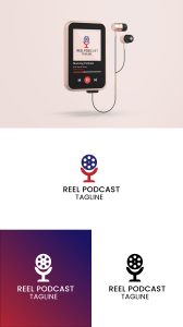 Podcast Logo Design – Reel Podcast – GraphicsFamily