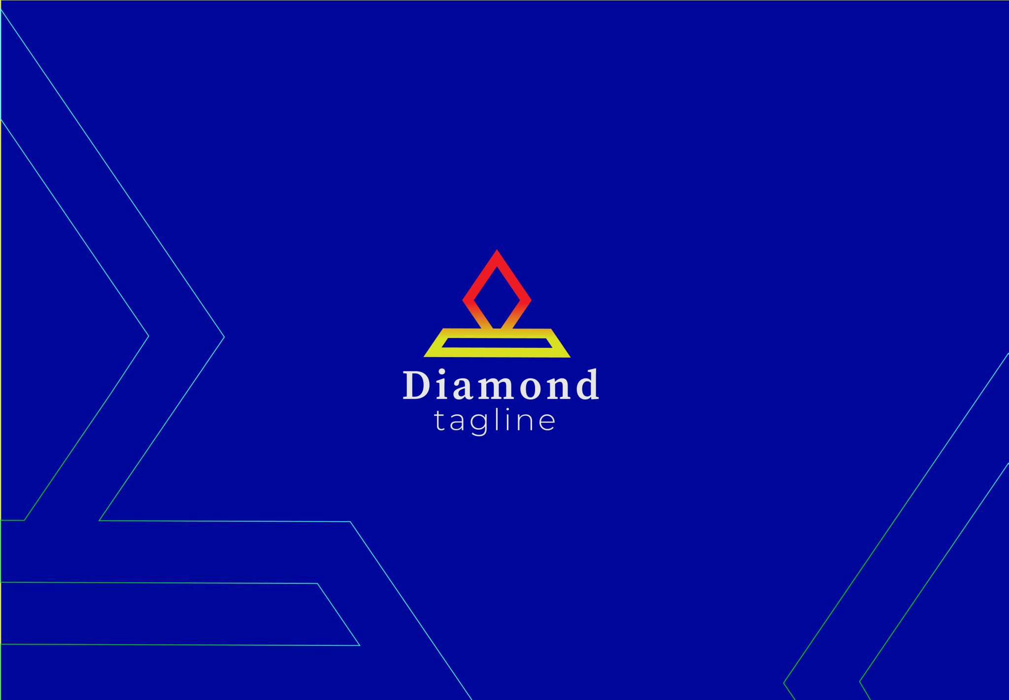 Minimal Diamond Logo Design – Clothing Brand – GraphicsFamily