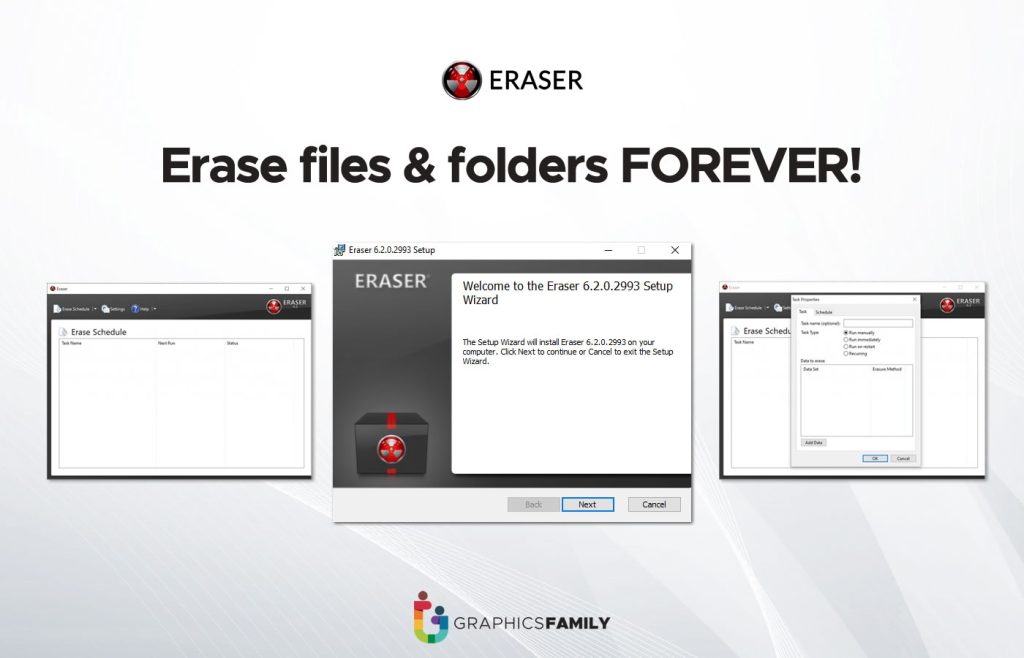 Eraser – completely remove sensitive data from your hard drive ...