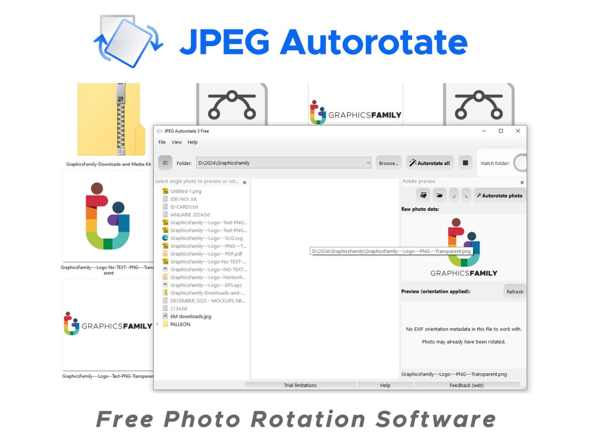 JPEG Autorotate : Free Photo Rotation Software – GraphicsFamily