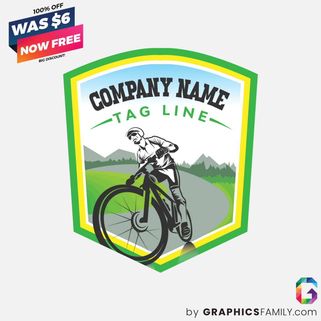 Bike Riding Free Logo – GraphicsFamily