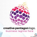 Creative Pentagon Logo Template – GraphicsFamily