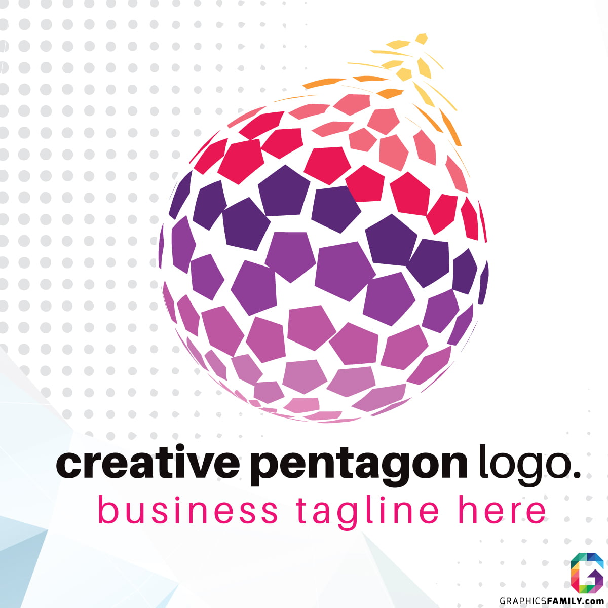 Creative Pentagon Logo Template – GraphicsFamily