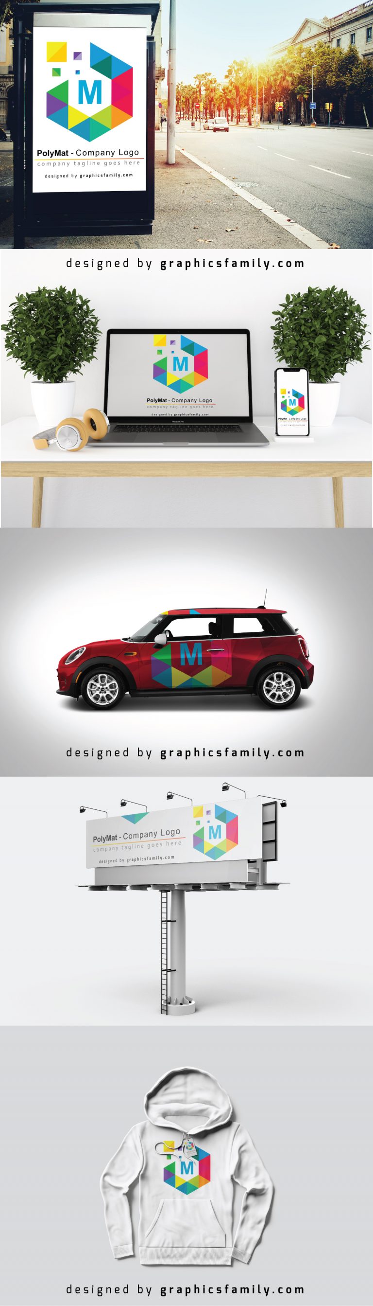 PolyMat Company Logo – GraphicsFamily